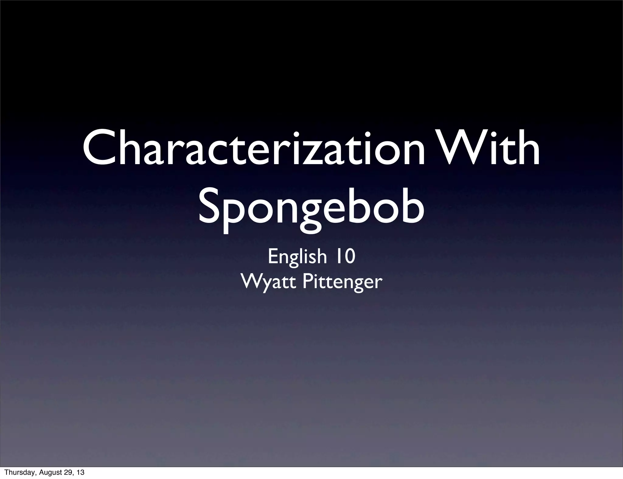 Characterization with sbqp | PDF
