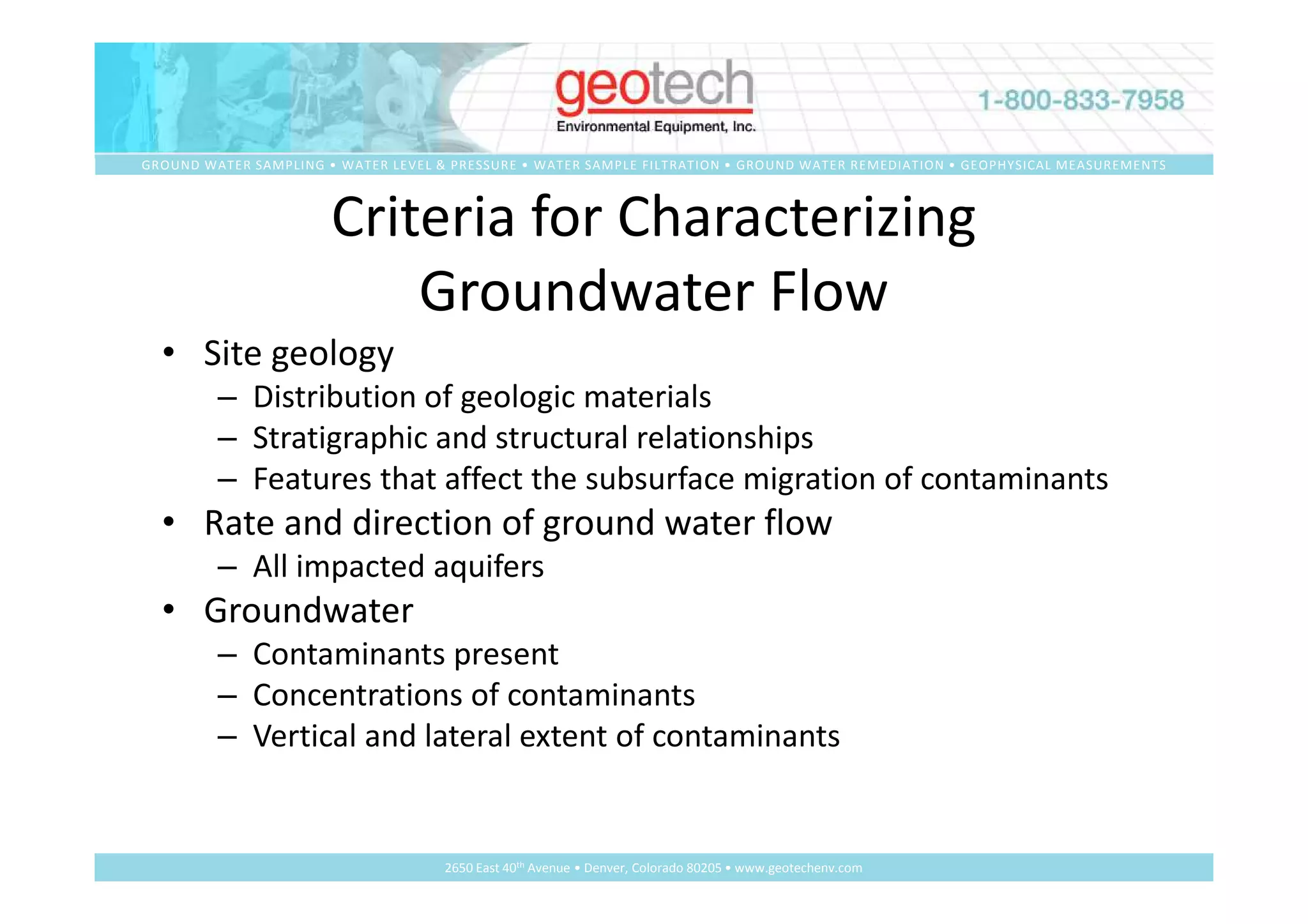 Characterizing Groundwater Flow Velocity And Preferential Flow Zones | PDF