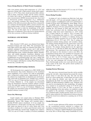 Characterizing the freeze–drying behavior of model protein formulations ...