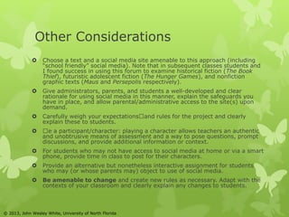 Character journaling through social media | PPTX