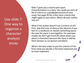 Character lecture | PPT