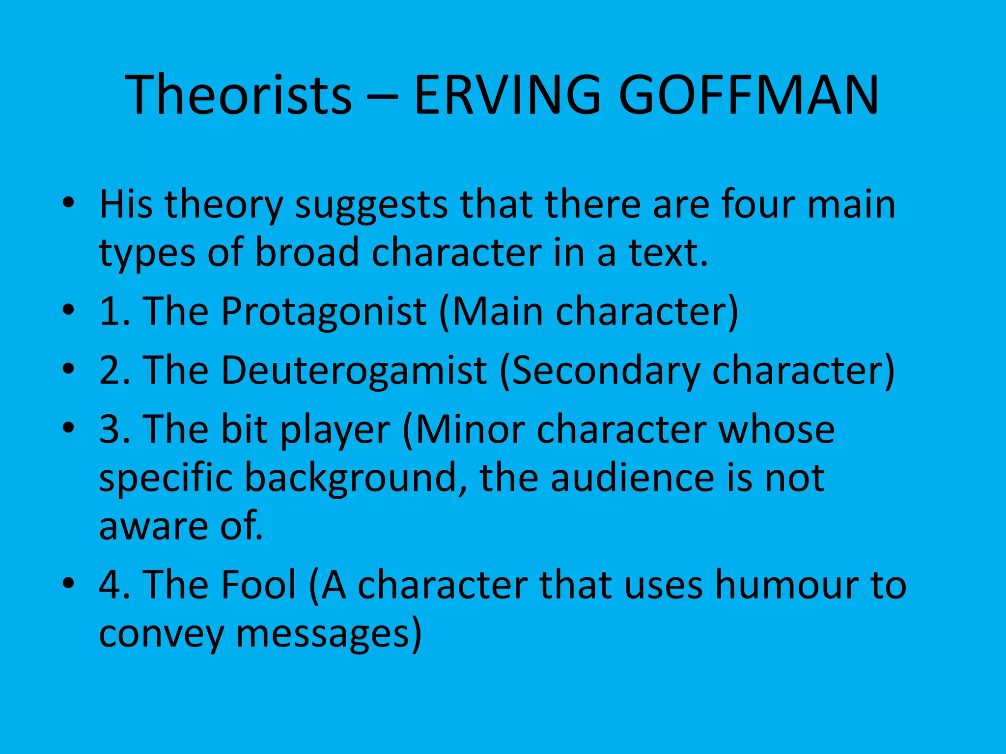 Character narrative theory | PPT
