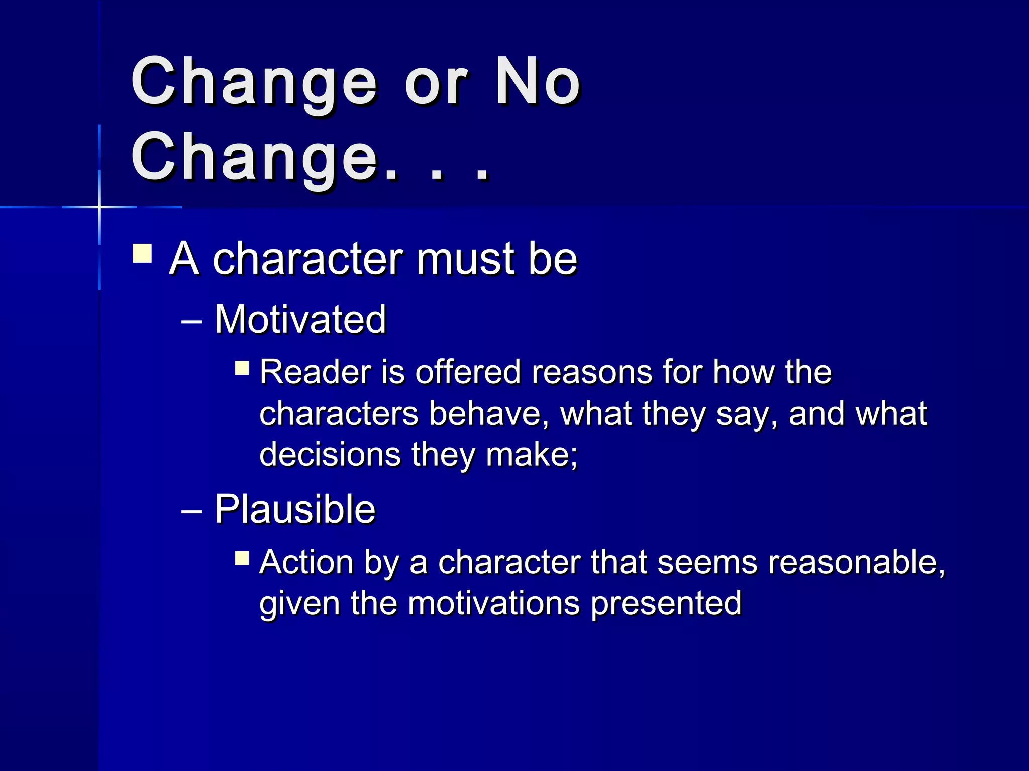 Character n characterisation | PPT
