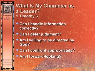 Character of a leader | PPT