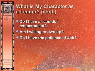 Character of a leader | PPT