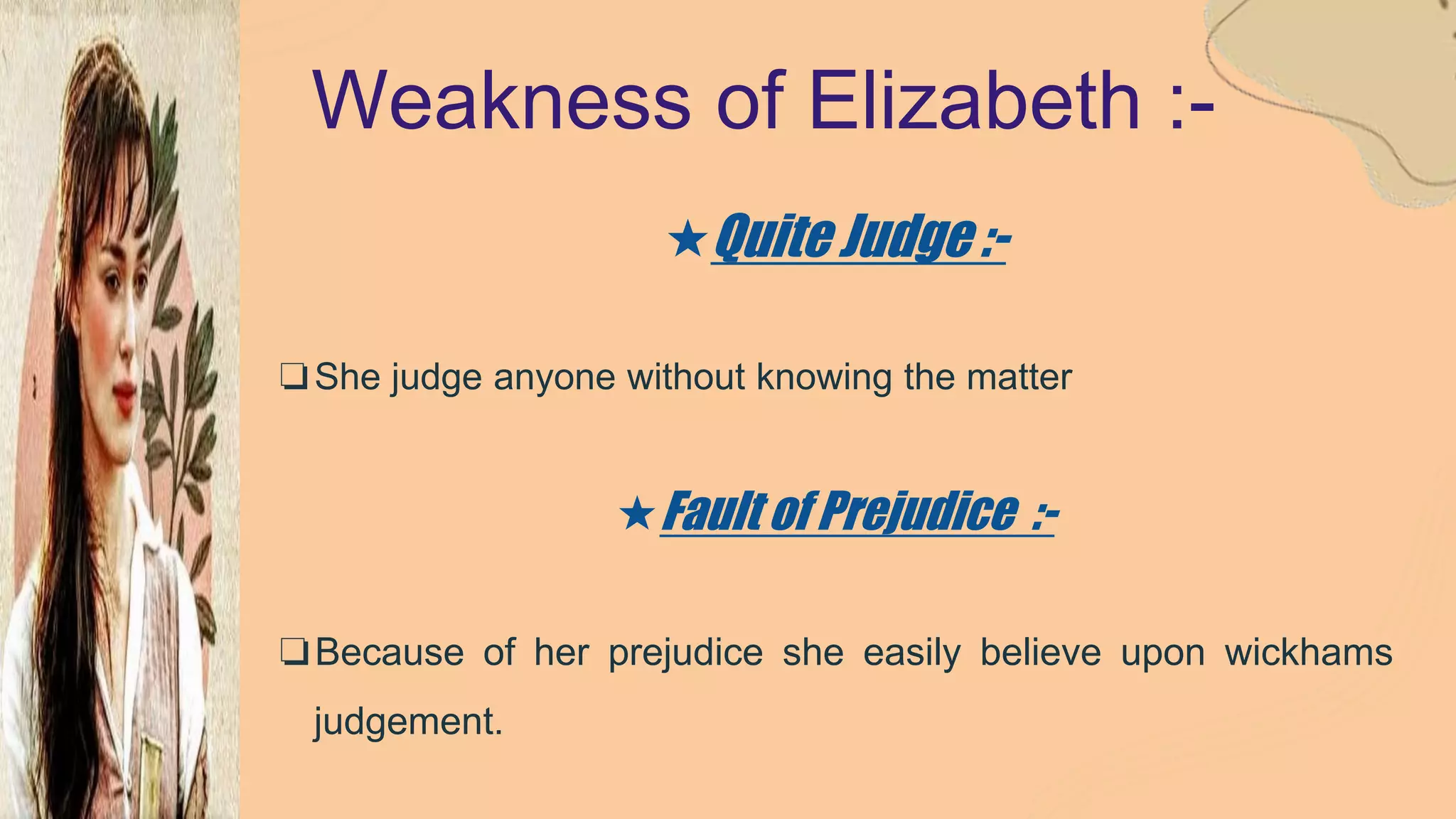 Character of Elizabeth | PPT