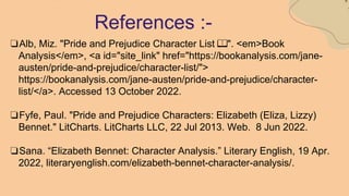 Character of Elizabeth | PPTX