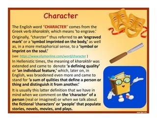 Character, Personality, Identiy, and Archetypes - Some Thoughts ...