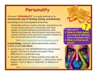 Character, Personality, Identiy, and Archetypes - Some Thoughts ...