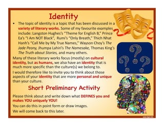 Character, Personality, Identiy, and Archetypes - Some Thoughts ...