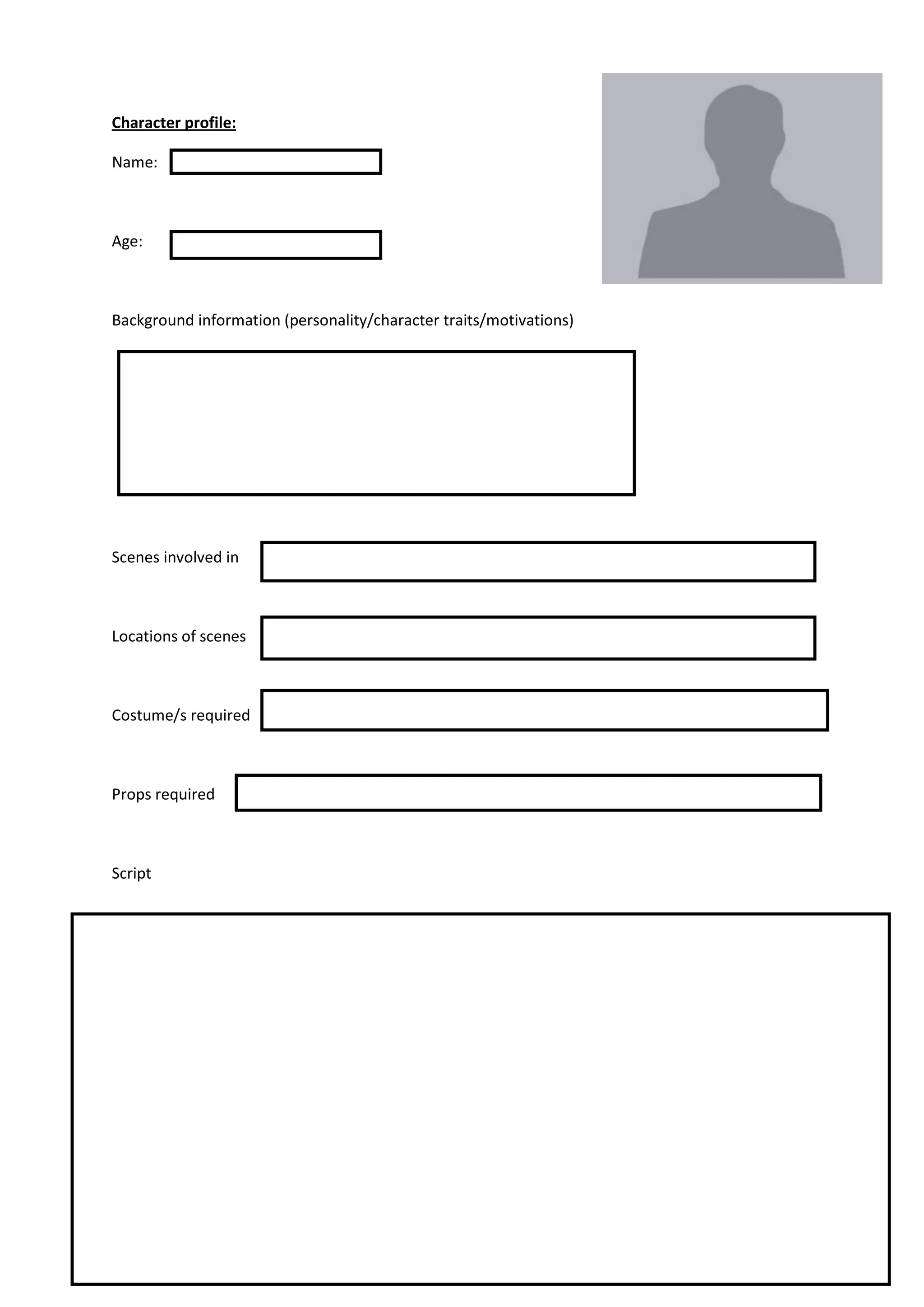 Character profile | PDF