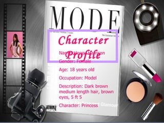 Character Profiles | PPT