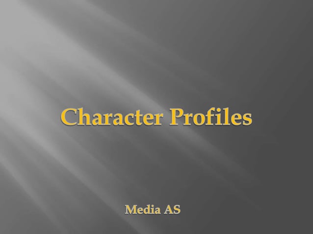 Character profiles | PPTX