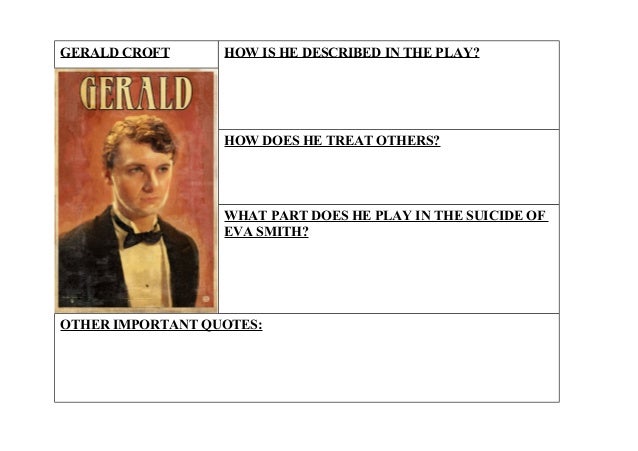 Important Gerald Croft Quotes