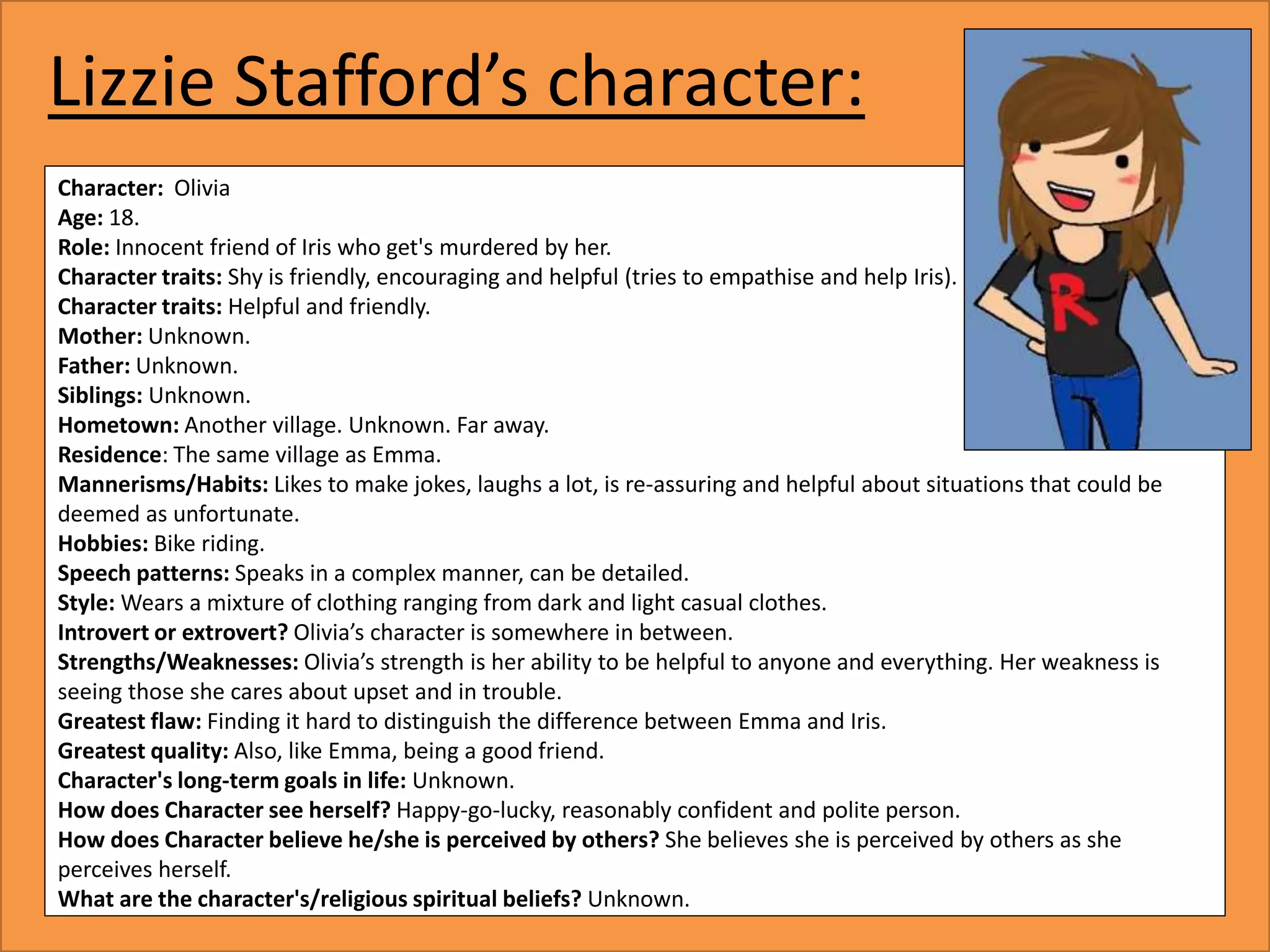 Character profiles | PPTX
