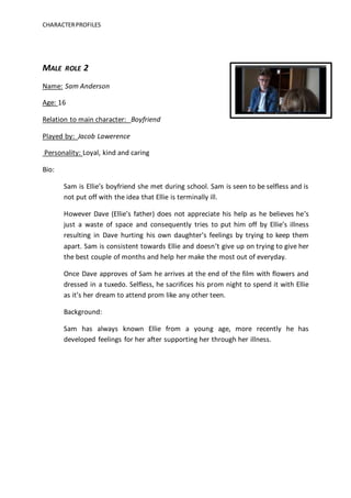 Character profiles | DOCX