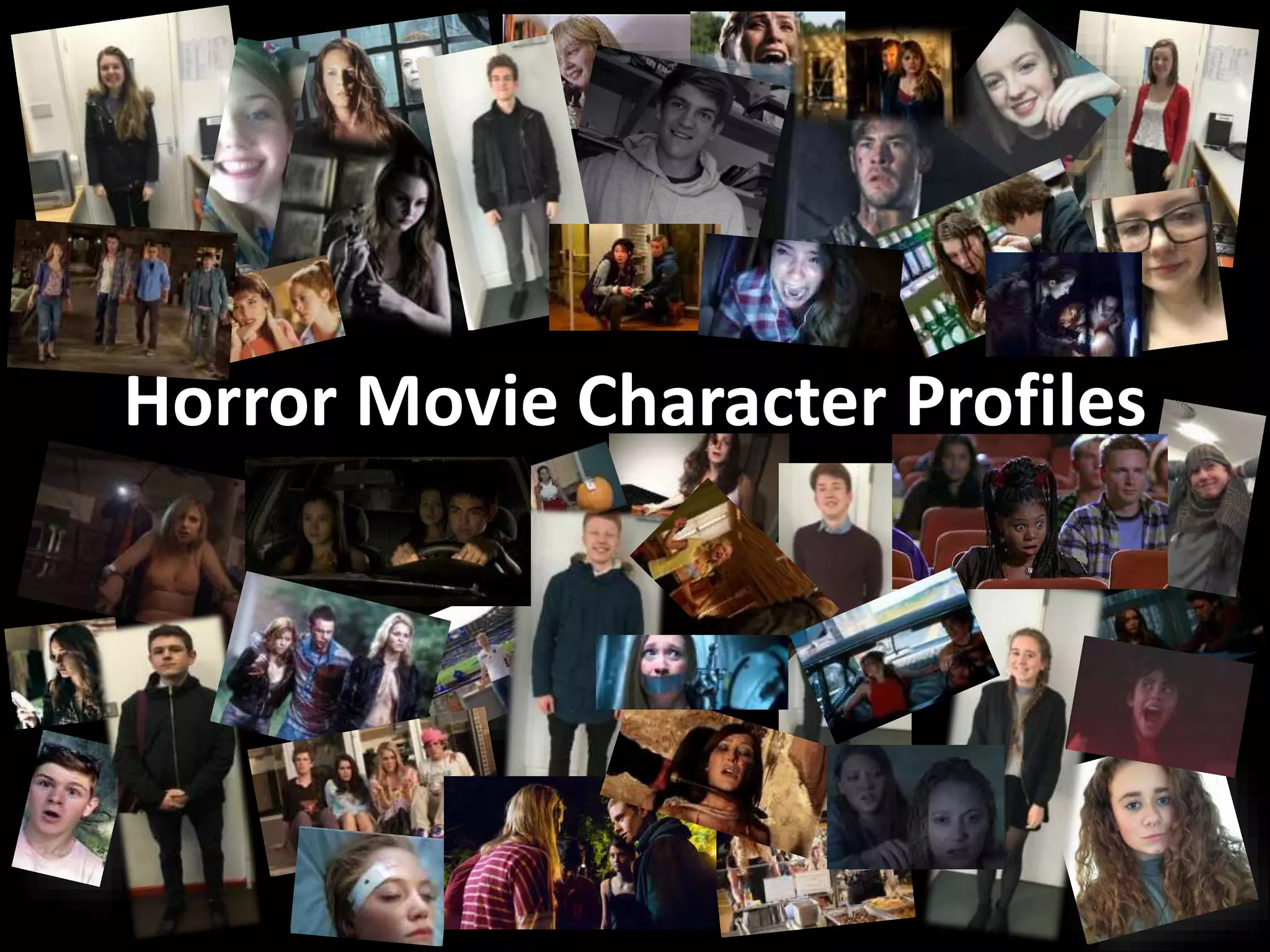 Character Profiles Horror Film/Movie | PPTX