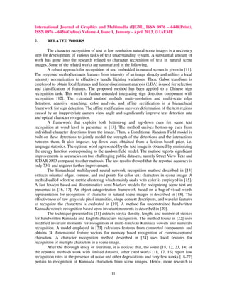 Character recognition of kannada text in scene images using neural | PDF