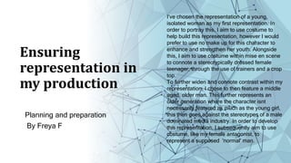 character representations .pptx for coursework | PPTX