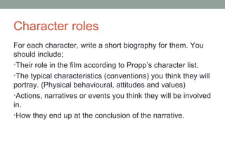 Character roles matrix | PPT