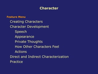 Characters | PPT
