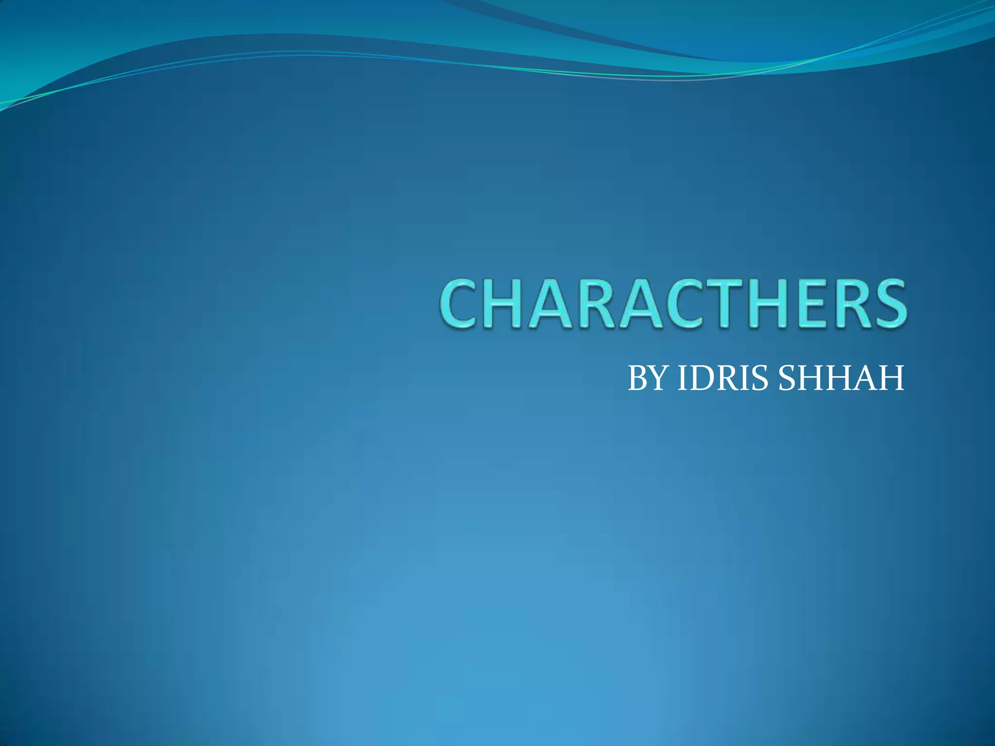 Character Profiles | PPTX | Fiction | Books and Literature
