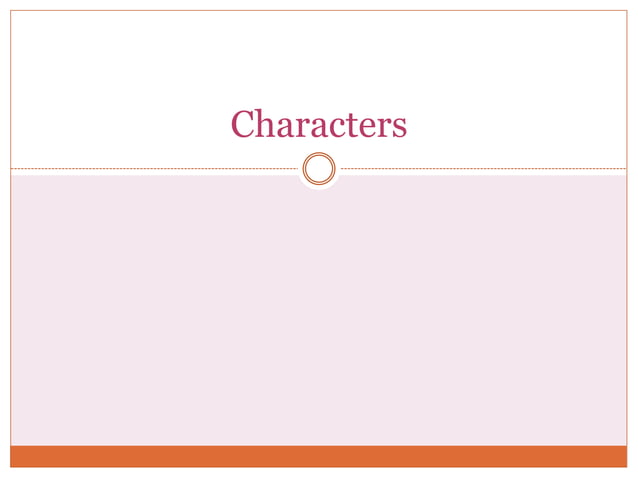 Characters | PPTX