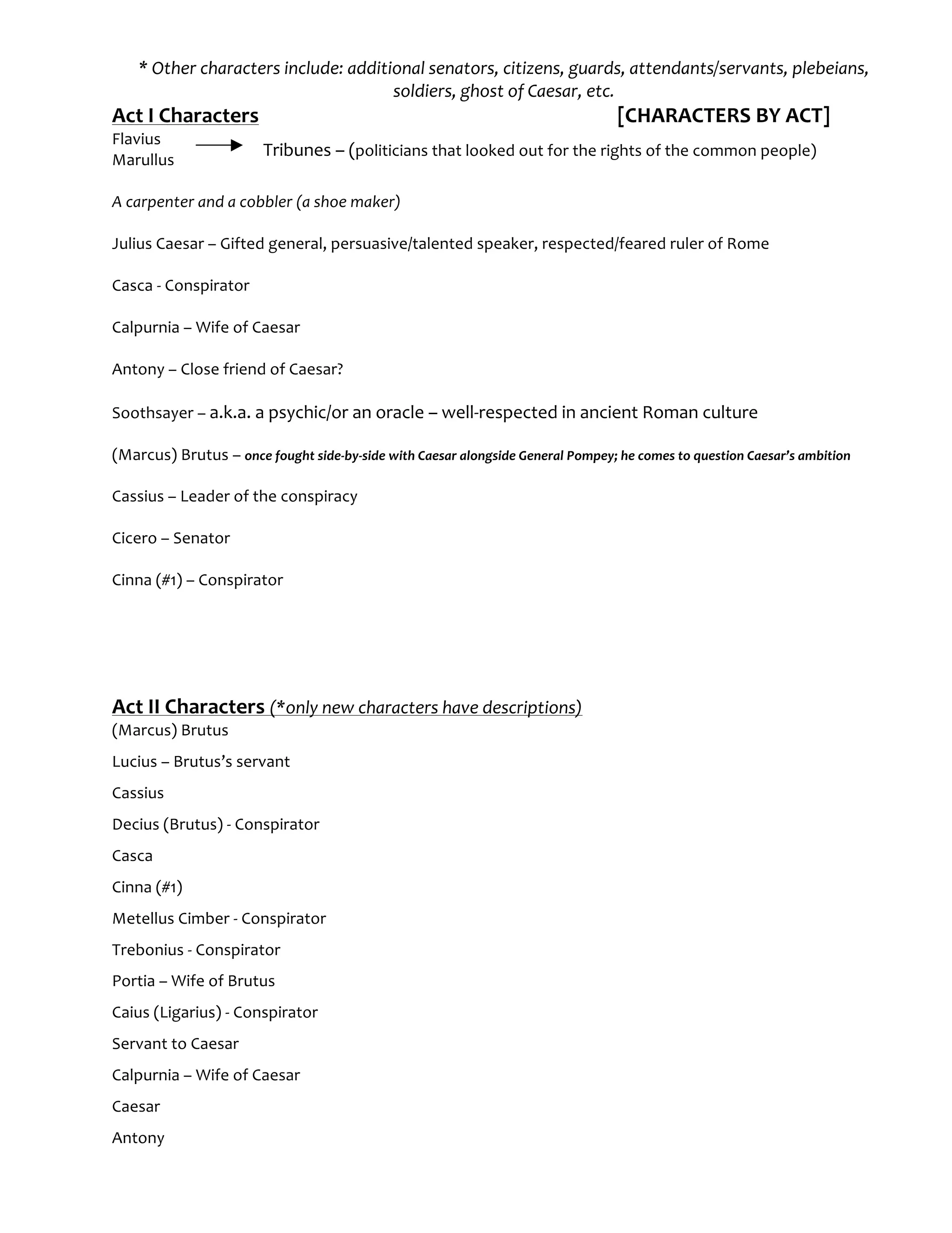 JC Full Character List | PDF