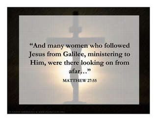 Characters of the Cross: Women at a Distance | PDF