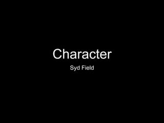 Characters syd field | PPT