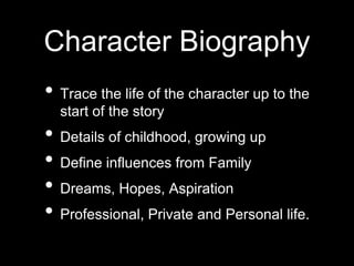 Characters syd field | PPT