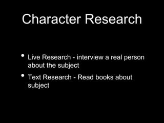 Characters syd field | PPT