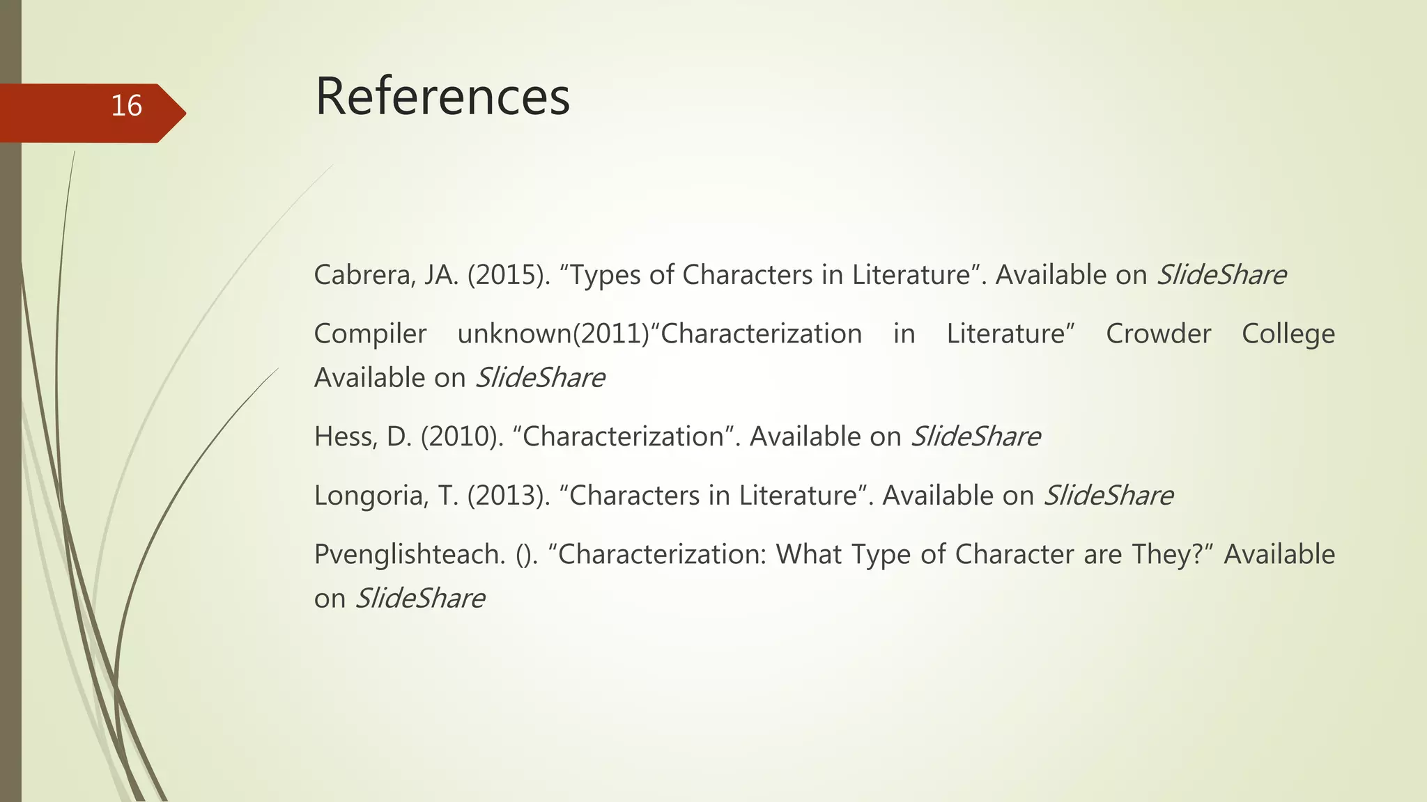 Characters and Characterization PowerPoint Presentation | PPTX