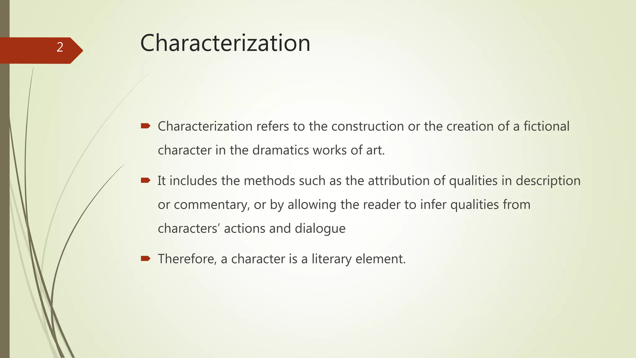 Characters and Characterization PowerPoint Presentation | PPTX