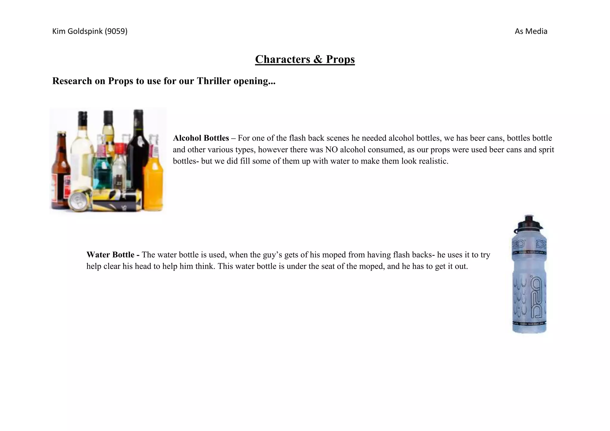 Characters & Props | DOCX