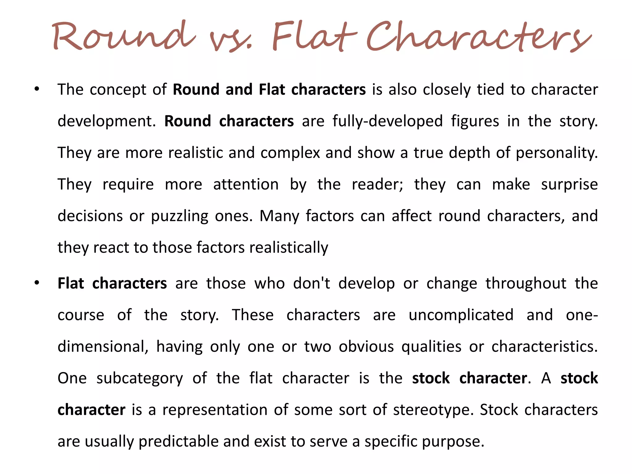 Characters and plot | PPTX