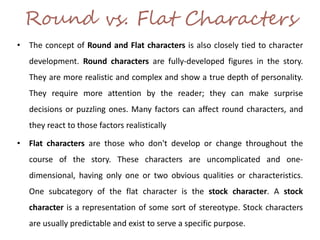 Characters and plot | PPTX