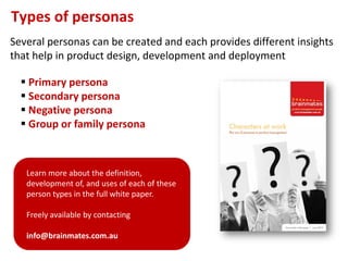 Characters at work - The use of personas in product management ...