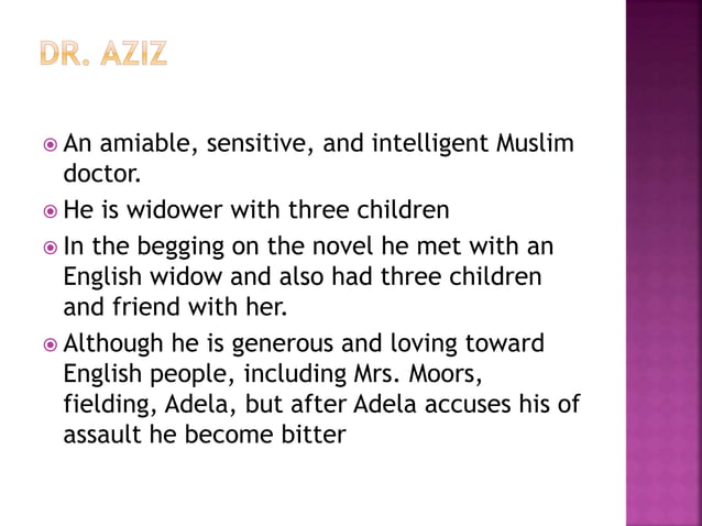Characters in ‘a passage to india’ | PPT