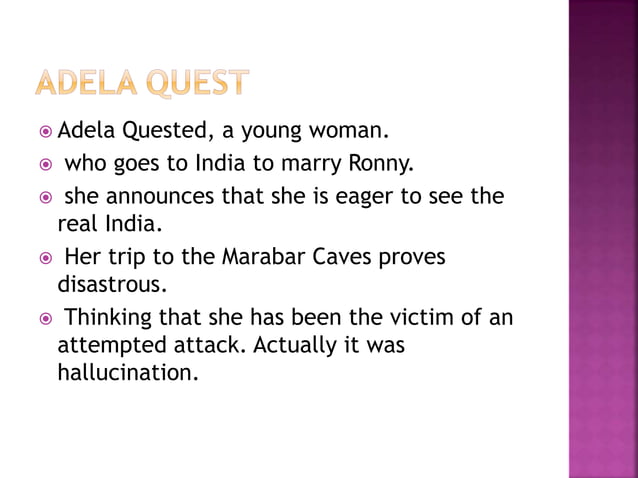 Characters in ‘a passage to india’ | PPT