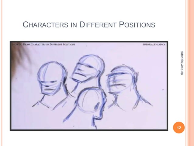 Characters in Different Positions Drawing Tutorial | PPT