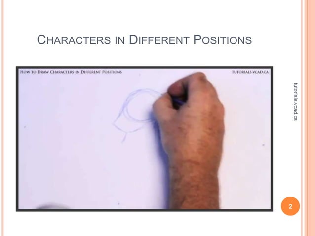 Characters in Different Positions Drawing Tutorial | PPT