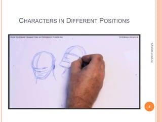 Characters in Different Positions Drawing Tutorial | PPT