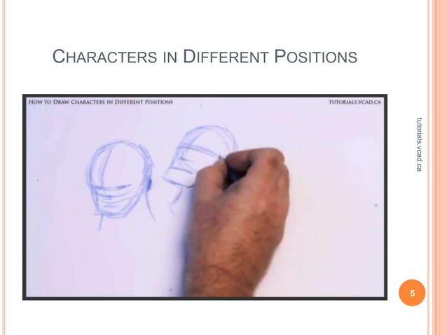 Characters in Different Positions Drawing Tutorial | PPT