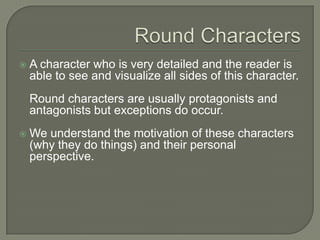 Characters in literature | PPTX