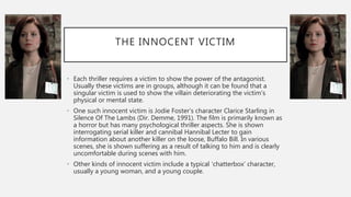 Characters in thriller movies | PPTX