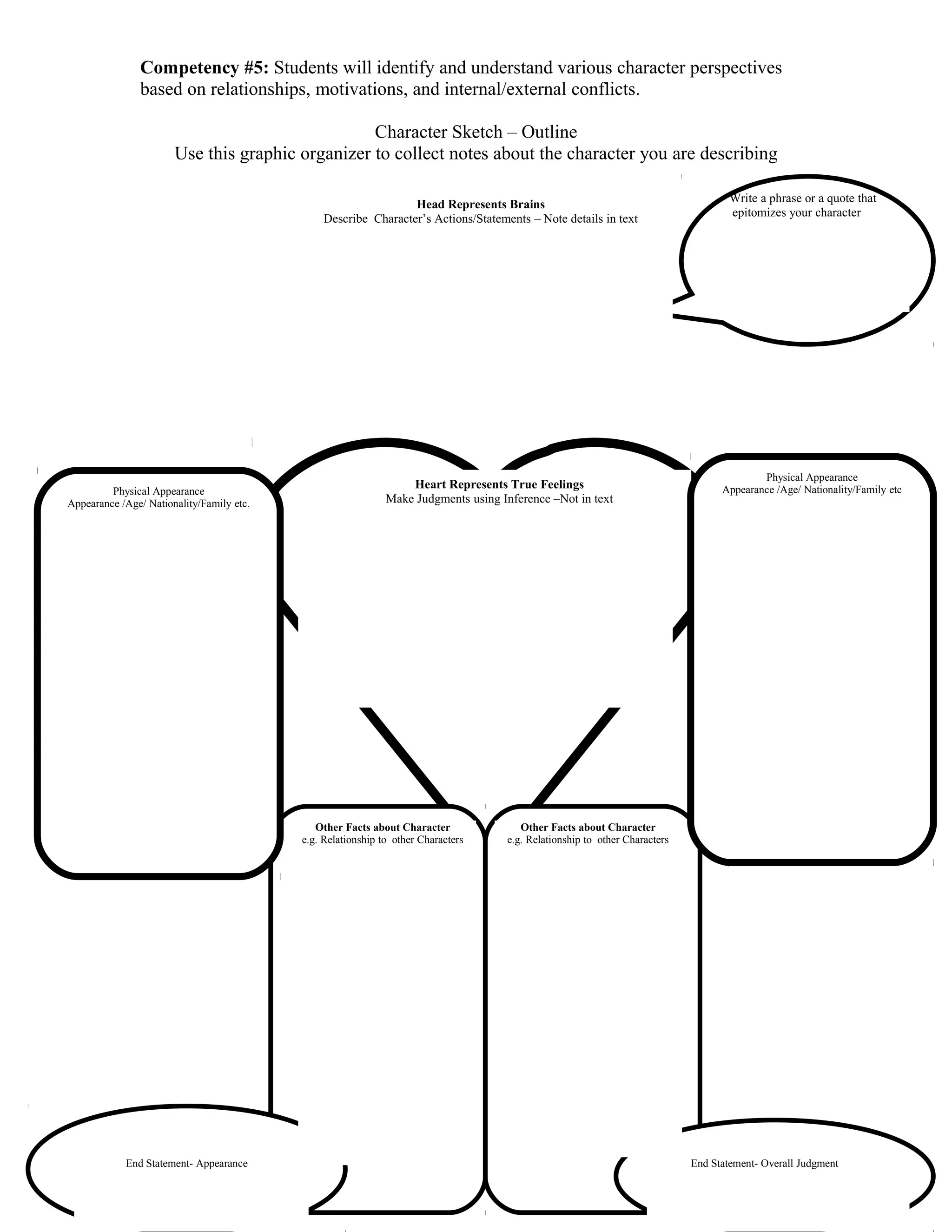 Character sketchgraphicorganizer1 | PDF | Free Download