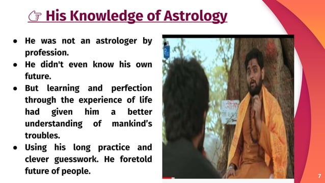 Character sketch of astrologer | PPTX