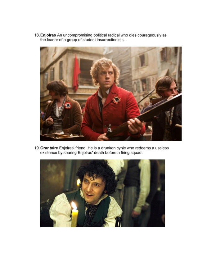Characters les miserables | PDF