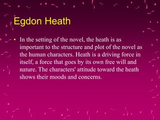 Characters of return of the native | PPT